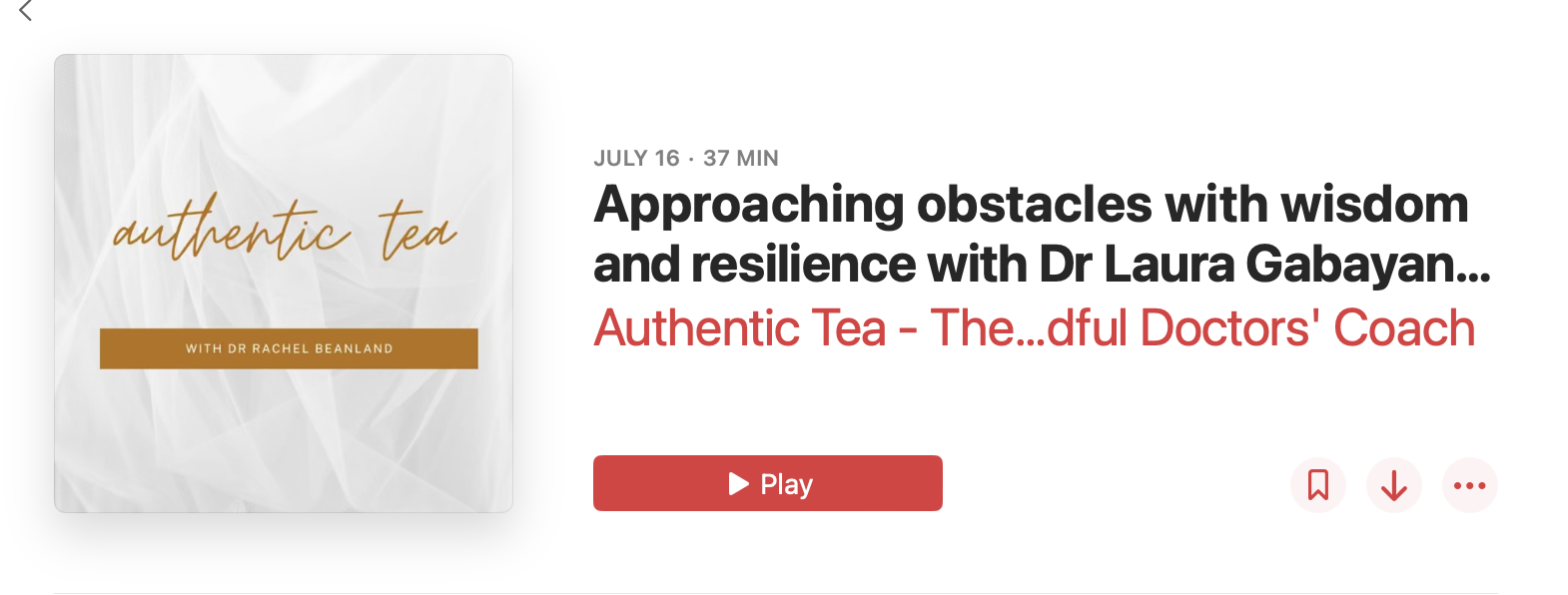 Authentic Tea with Dr Rachel Beanland - Dr. Laura Gabayan, MD, MS